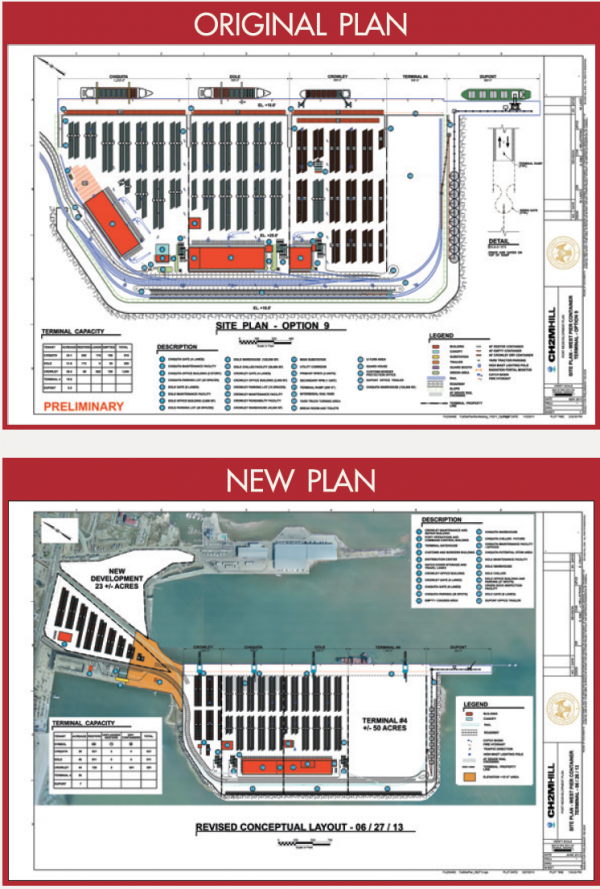 Original and New Plan | Port of Gulfport, Mississippi