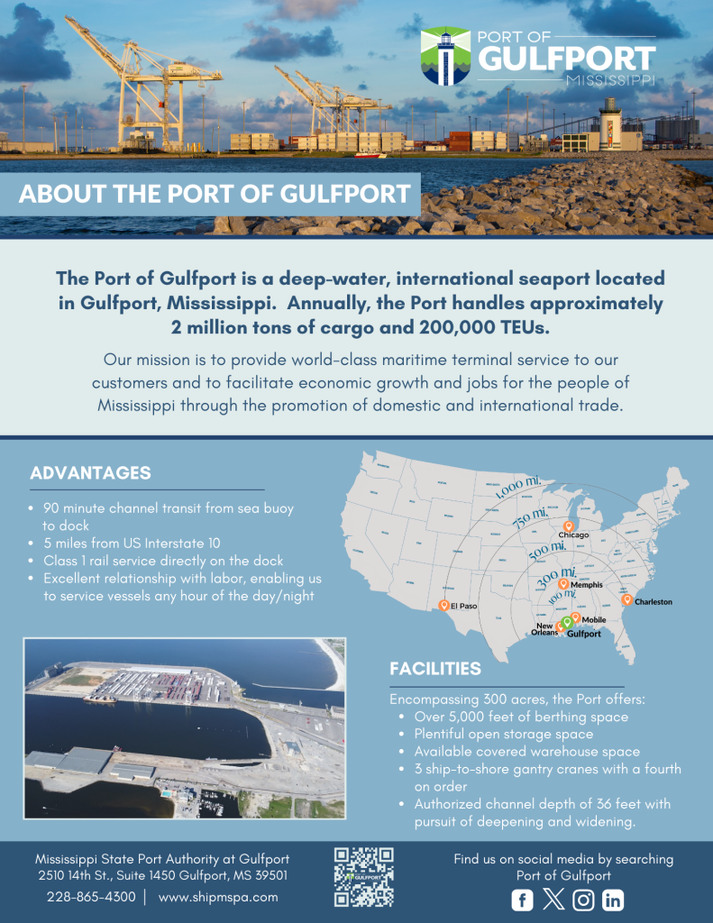 About the Port of Gulfport | Port of Gulfport, Mississippi